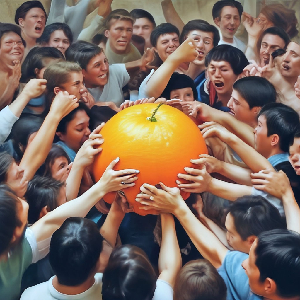 "Verbatim: We shared an Orange. a huge crowd is fighting with each ...
