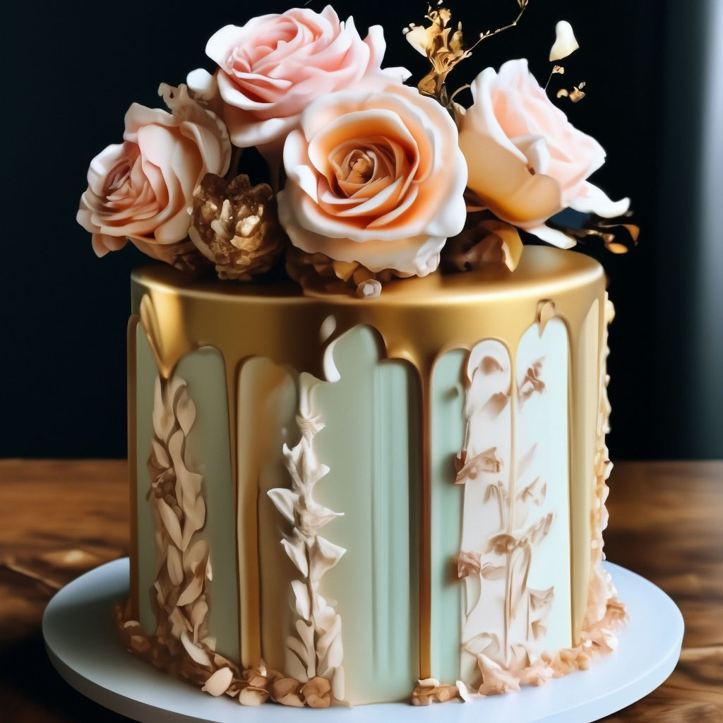 "Beautiful cake" — image created in Shedevrum