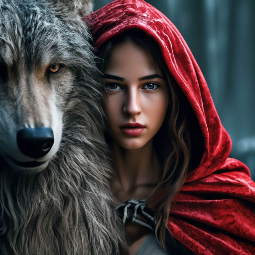 "A realistic granddaughter from the fairy tale about Little Red Riding ...