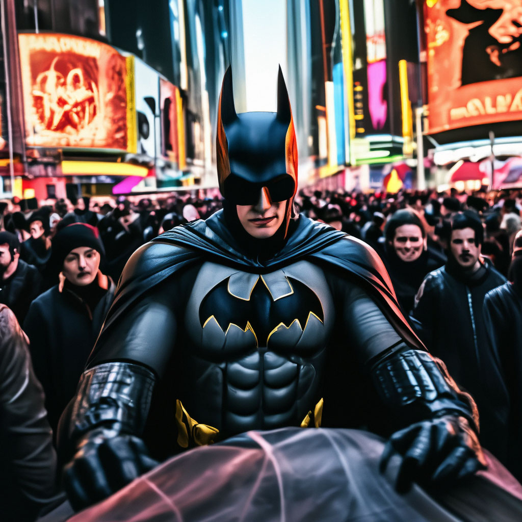 "First-person view from Batman eyes, you can see your hands, flying on ...
