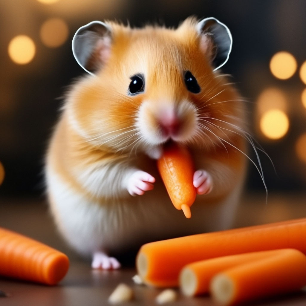 "Hamster onton eats markovka" — image created in Shedevrum