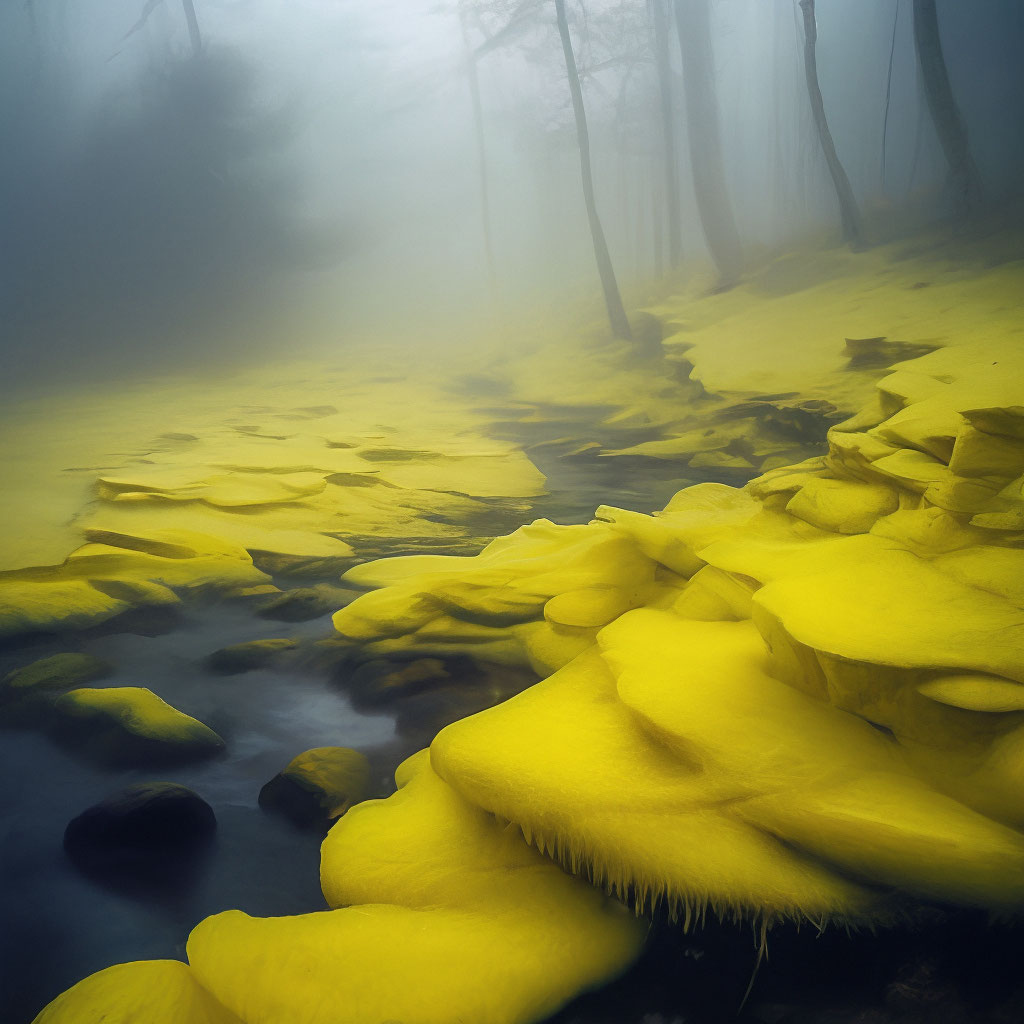 "Don't eat yellow snow" — image created in Shedevrum