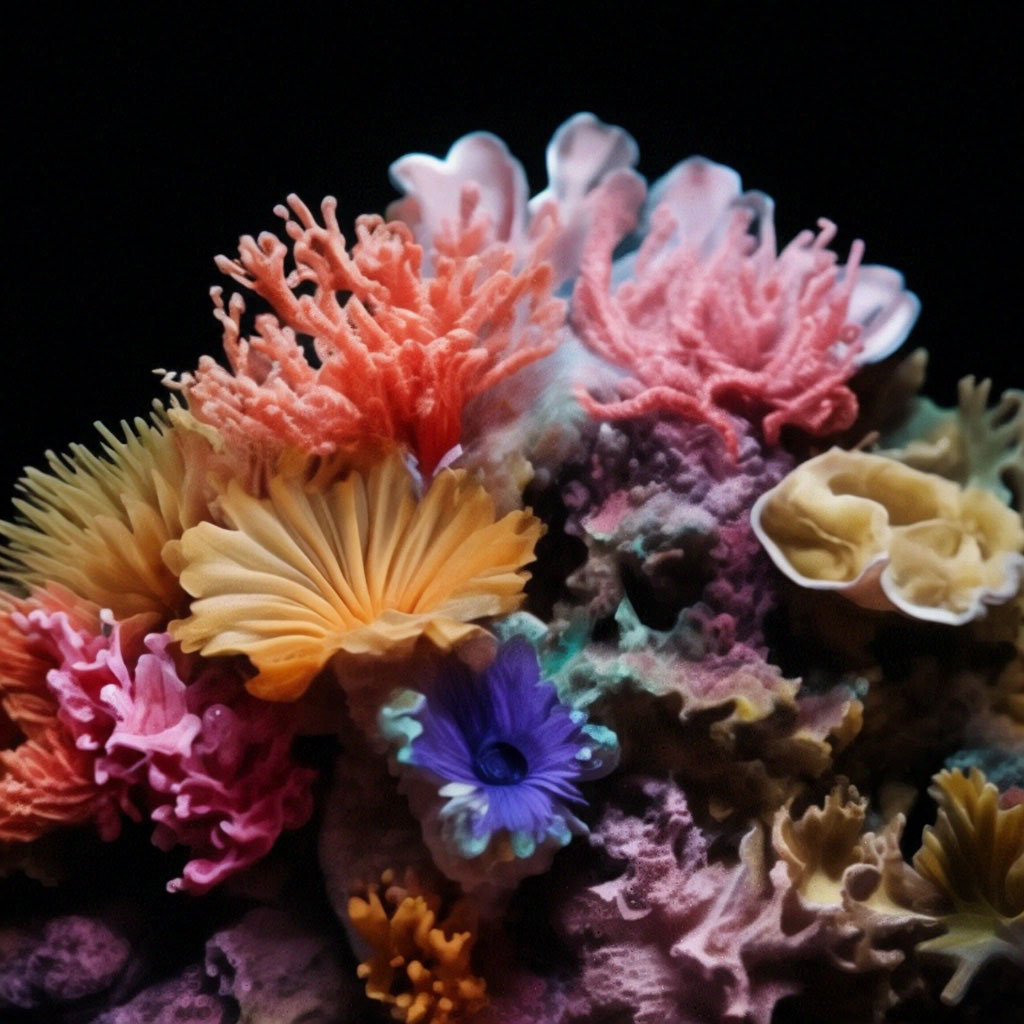 "The mythical oceanic reef of corals and algae, shells, intricate ...