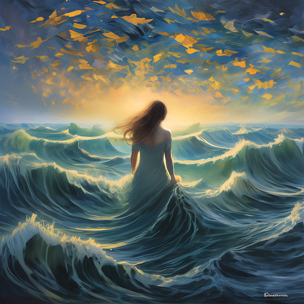 "A sea of emotions" — image created in Shedevrum