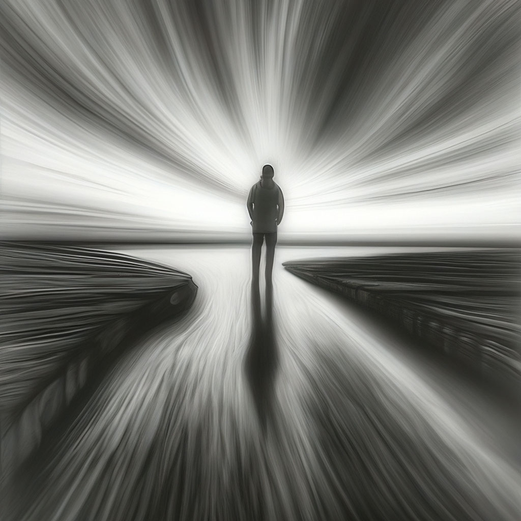 "Human soul, pencil drawing, loneliness, high resolution, detailed ...