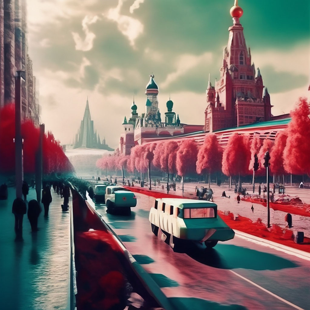 "The future of the USSR if it hadn't collapsed" — image created in ...