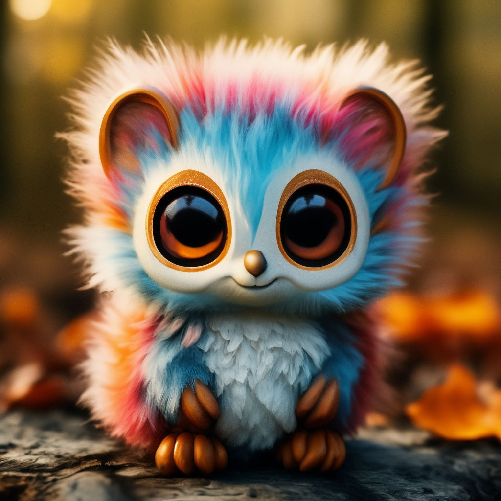 "A little fantastic Creature with big eyes and a smile on his face. It ...