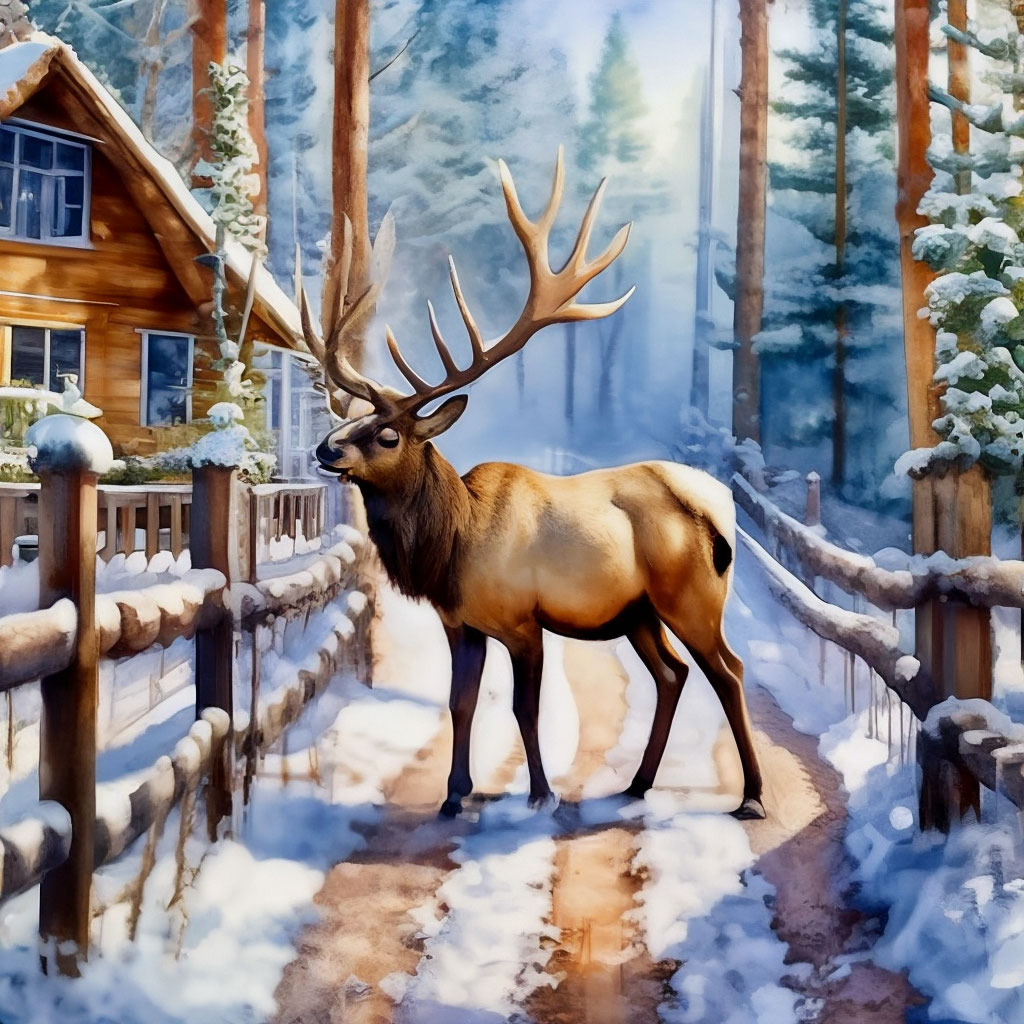 "Three-dimensional watercolor, panorama, detailed drawing, filigree ...