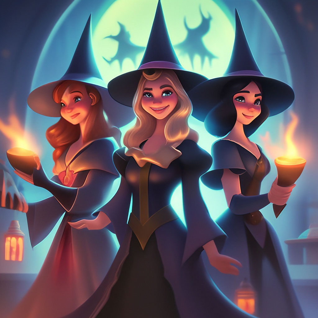 "Disney Witches." — image created in Shedevrum