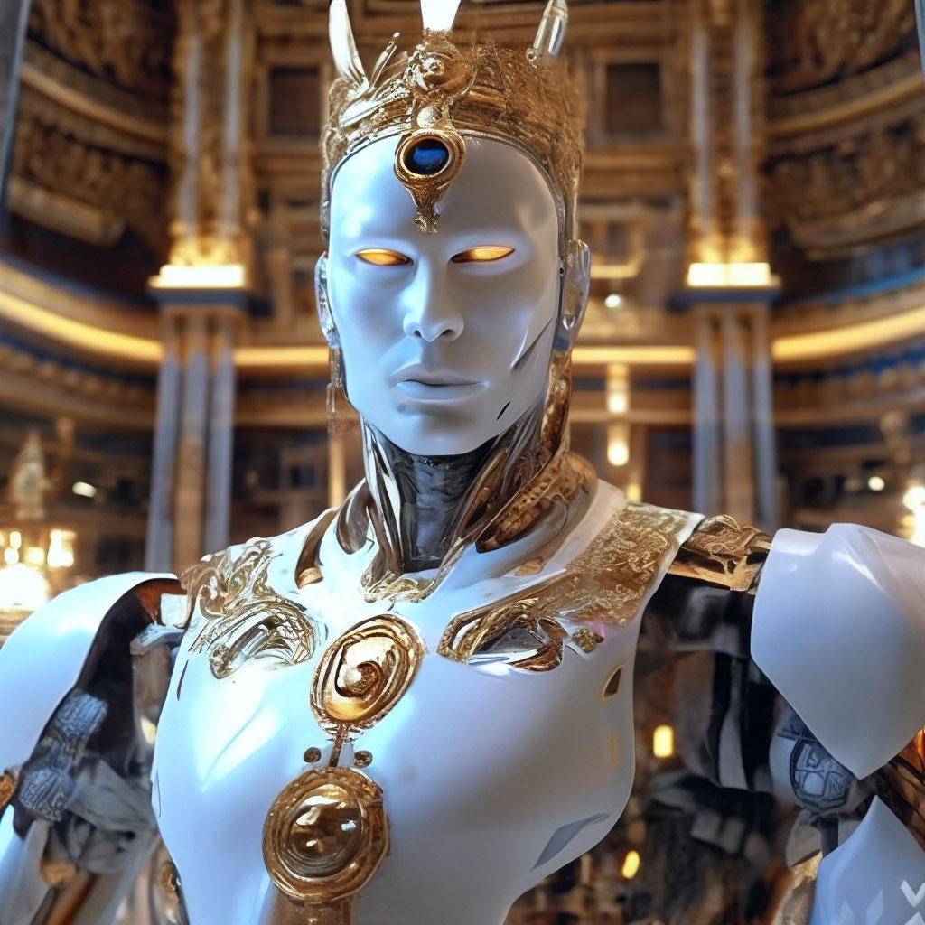 "Artificial intelligence ruler of the world, high resolution" — image ...