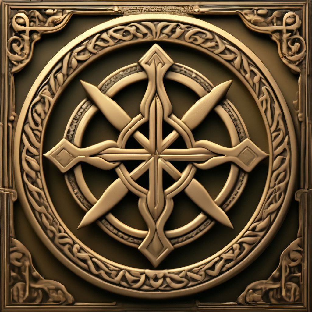 "Nav.reality.rule the ancient Slavs symbol" — image created in Shedevrum