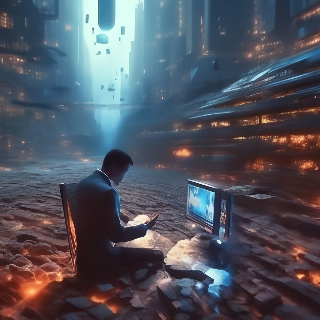 "The internet has disappeared" — image created in Shedevrum