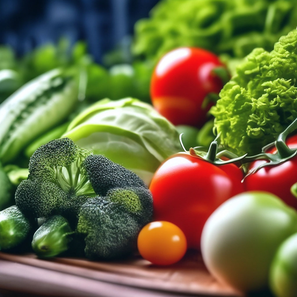 "Fresh vegetables straight from the garden, studio photo, aesthetically ...