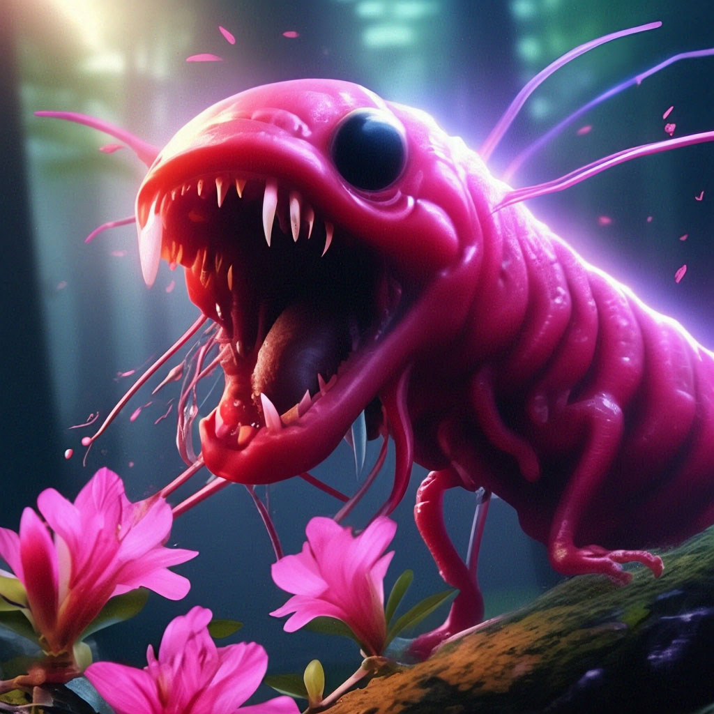 "Azalea releases toxic smoke, a lot of fireflies have settled on it, it ...
