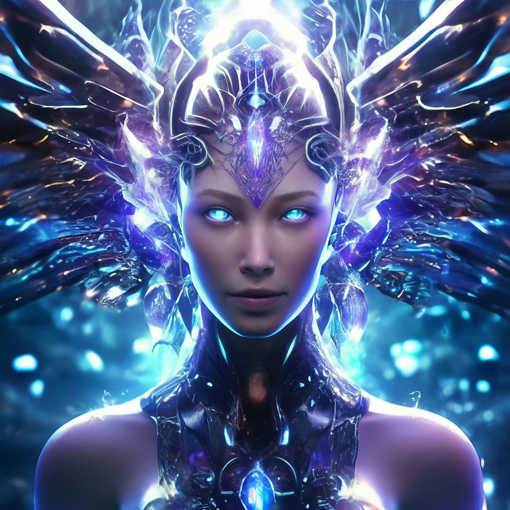 "Depict the crystal-clear bottom of the deep sea of the infinite beyond ...