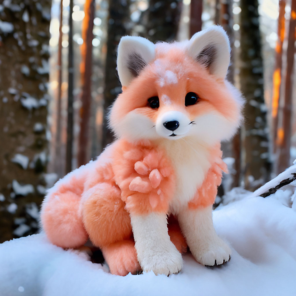 "The softest sweetest fluffy and gentle peach-colored fox cub is ...