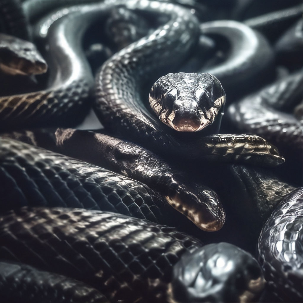 "Thousands of squirming snakes, gloomy aesthetics, beautiful ...