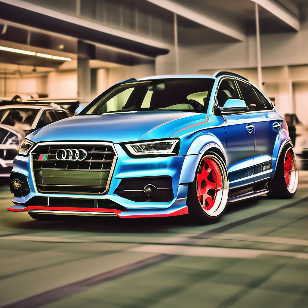 "Audi q3 in JDM style" — image created in Shedevrum