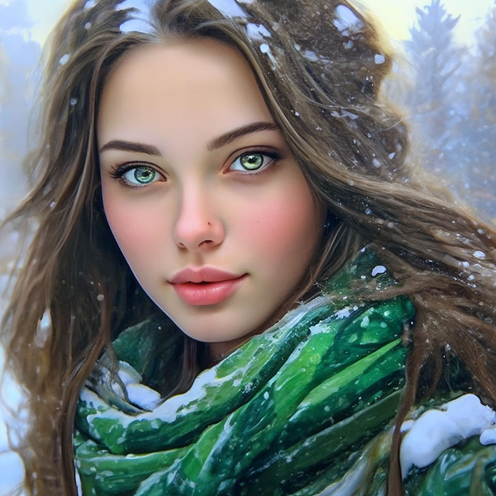" ️ ️ ️ portrait 5d, three-dimensional watercolor, pencil drawing ...