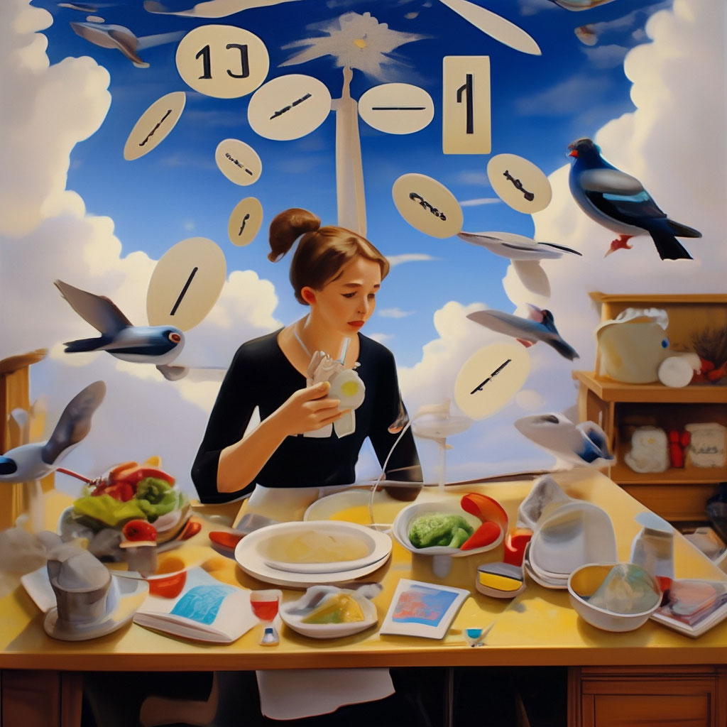 "Slava Se: I have studied guides, pigeons, clocks and clouds. I reached for …" — image created ...