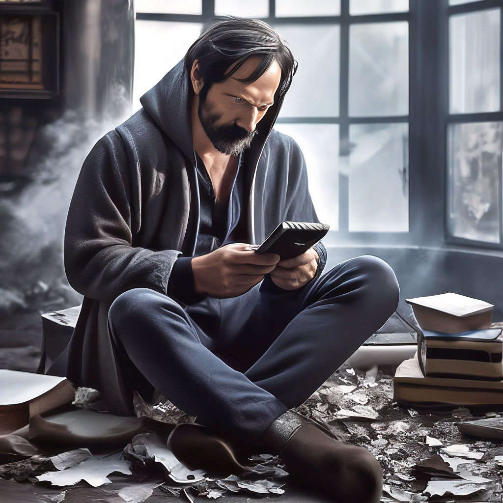 "Harry, come quickly, I need you... a middle-aged magician is sitting ...