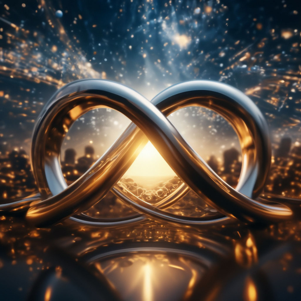 "The New Year's infinity formula" — image created in Shedevrum