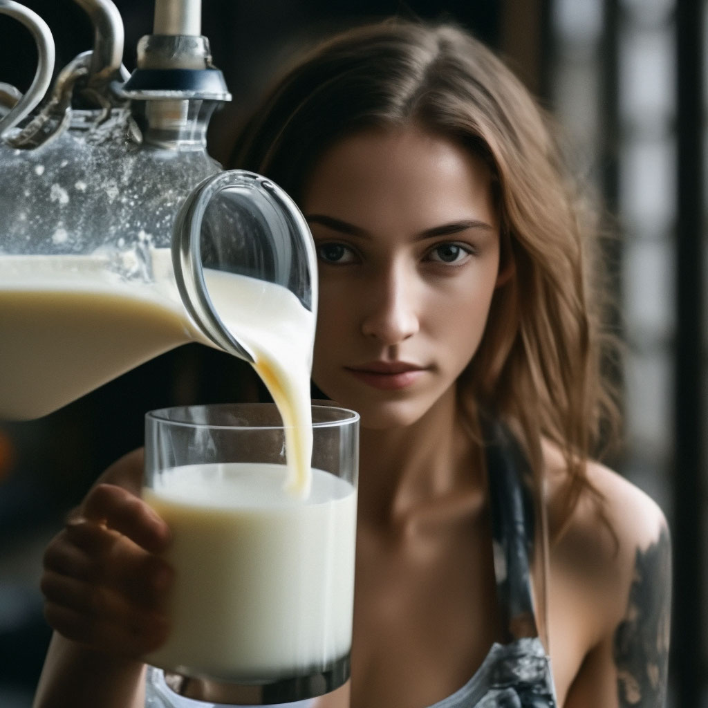 "The smell of iron and milk" — image created in Shedevrum