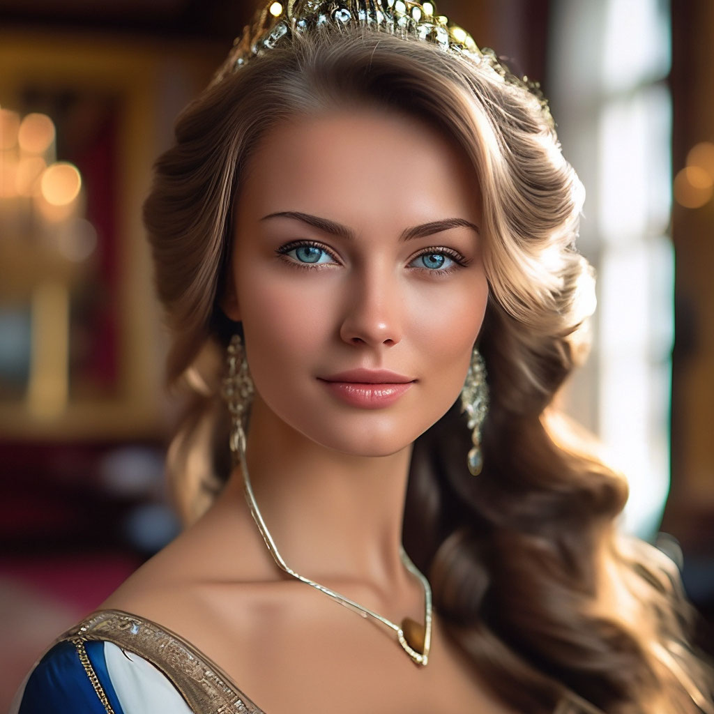 "Russian russian beautiful woman, russian aristocratic facial features ...