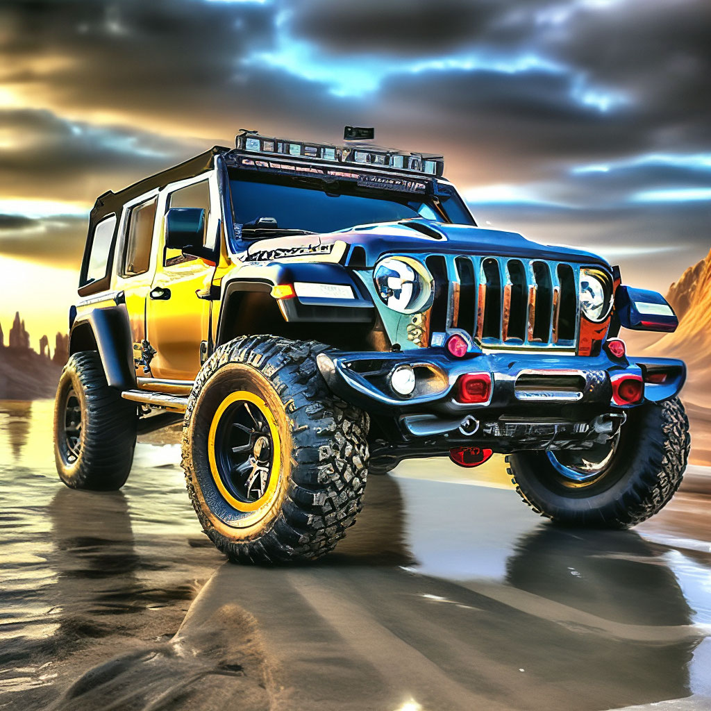 "2023 Jeep Wrangler Rubicon 392 гиперреализм, 12k HDR, ultra hd, high ...