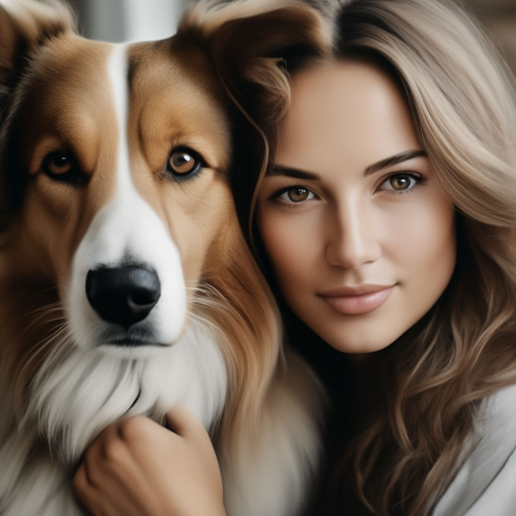 "My affectionate and gentle friend" — image created in Shedevrum