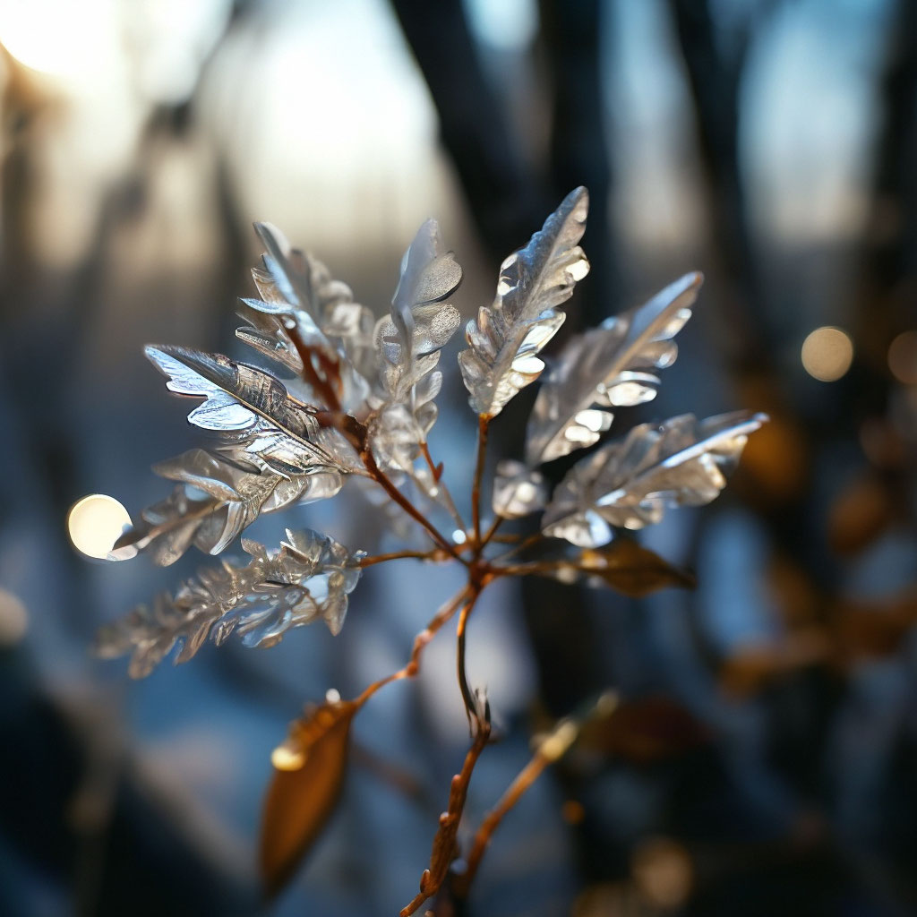 "A tree with crystal leaves is more mysterious than the rest" — image ...