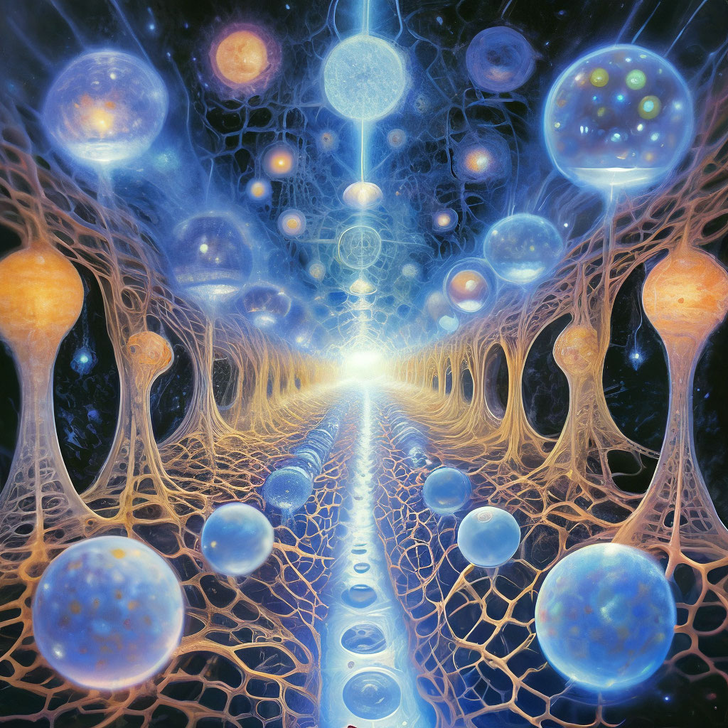 "A drawing of how the entire multiverse similar to the cosmos is ...