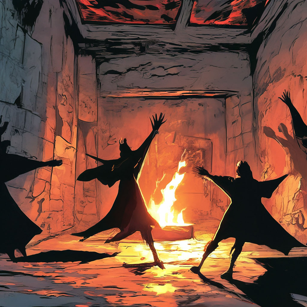 "There is a room in the dungeon with an unusual light source, a torch ...