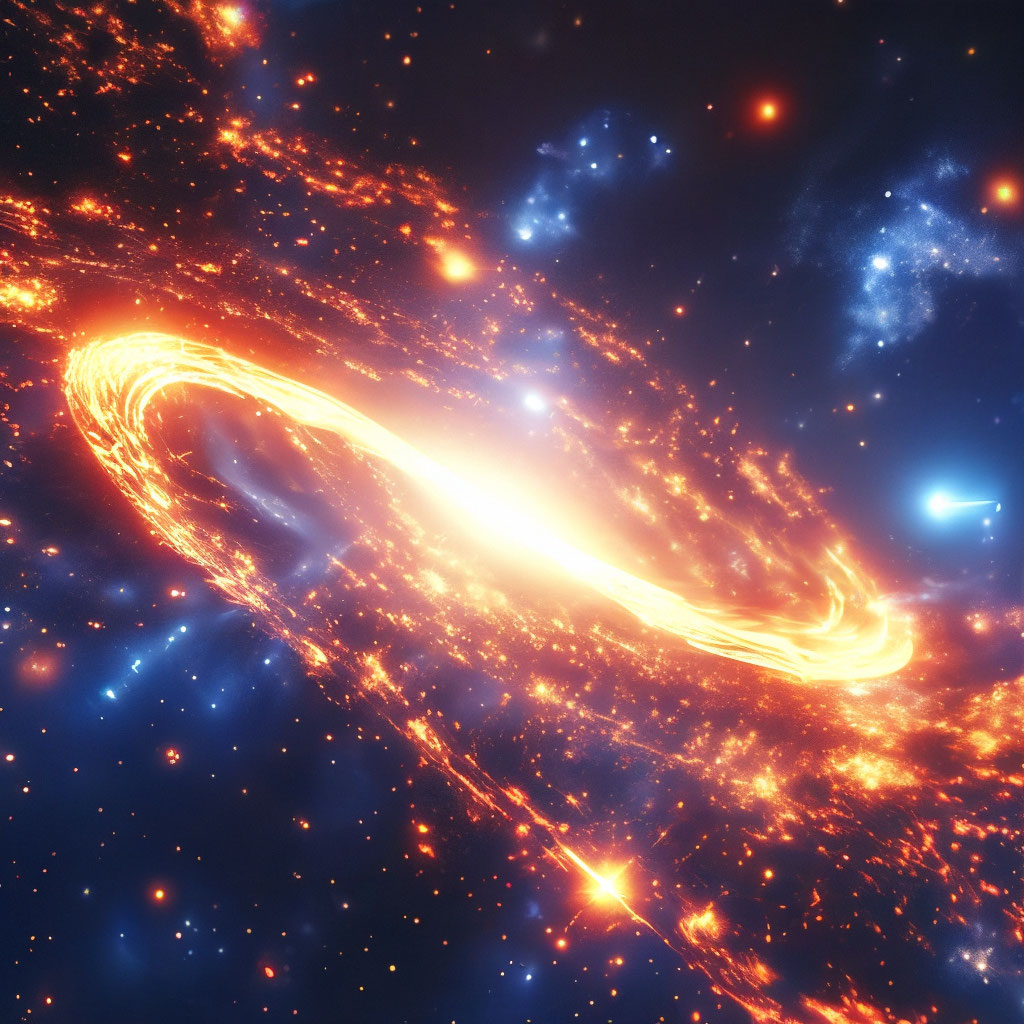 "Universe galaxies cosmos starry sky fiery infinity sign 64k 5d ...