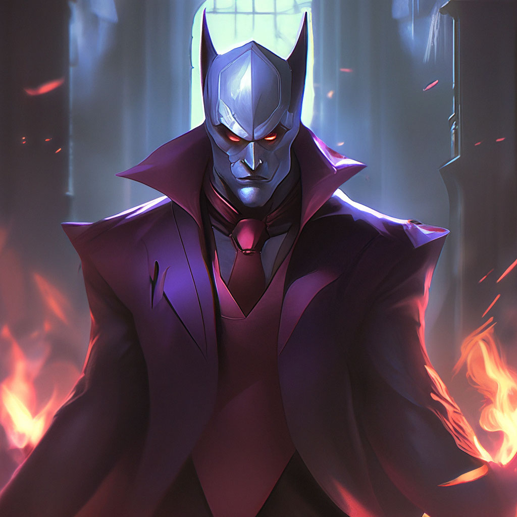 "The villain" — image created in Shedevrum
