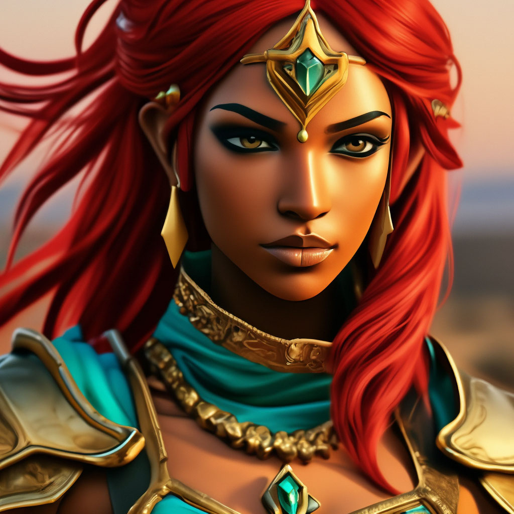 "Gerudo city in the desert gerudo of zelda warrior :Urbosa a beautiful ...