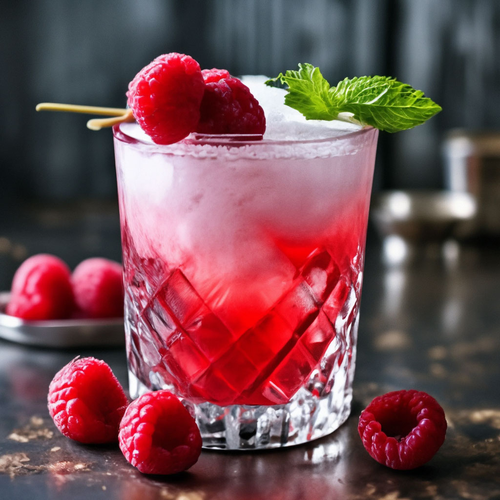 "Raspberry cocktail" — image created in Shedevrum