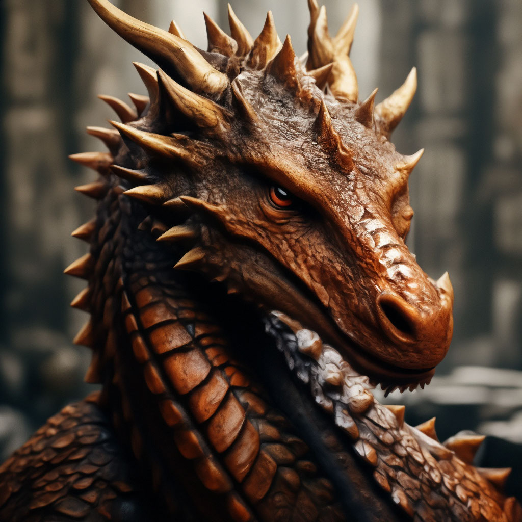 "Sad dragon" — image created in Shedevrum