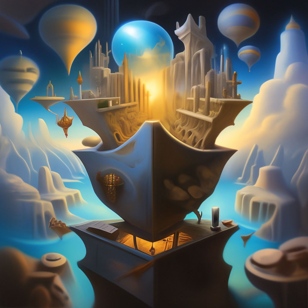"Thinking, idea, fantasy, creativity, idea, riddle" — image created in ...