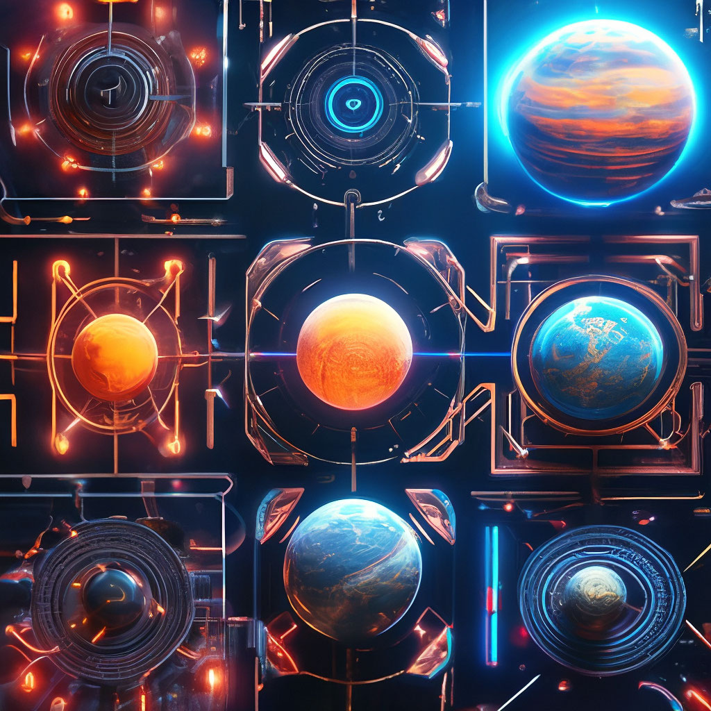 "Knolling of solar system, photo realistic, 8k, high resolution ...