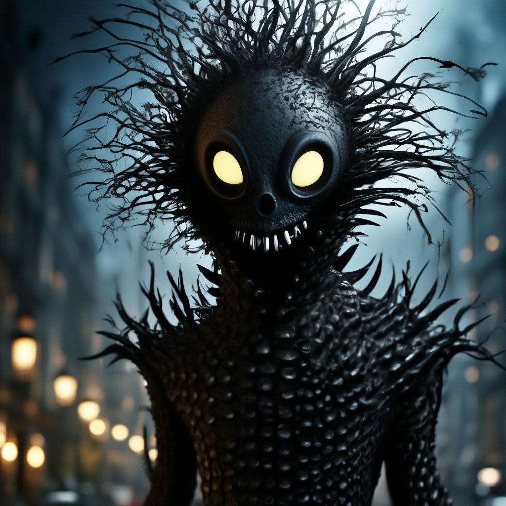 "Burton-style boogeyman 3D, realistic,8k,surrealism.Highly detailed ...