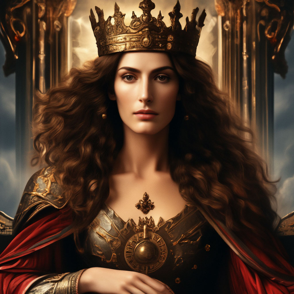 "Tarot card senior arcanum III empress" — image created in Shedevrum
