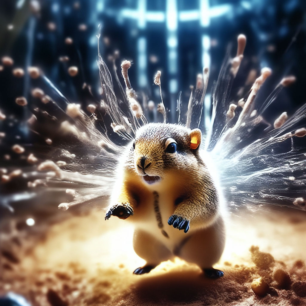 "The Large Hadron Collider launched a soft cute fluffy gopher and it ...
