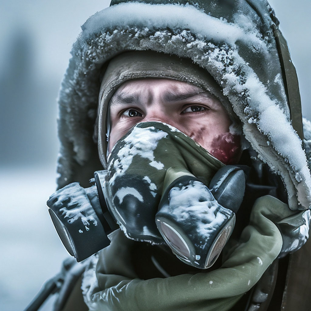 "Stalker, chernobyl, snow, winter, super realistic, detail, anomaly ...