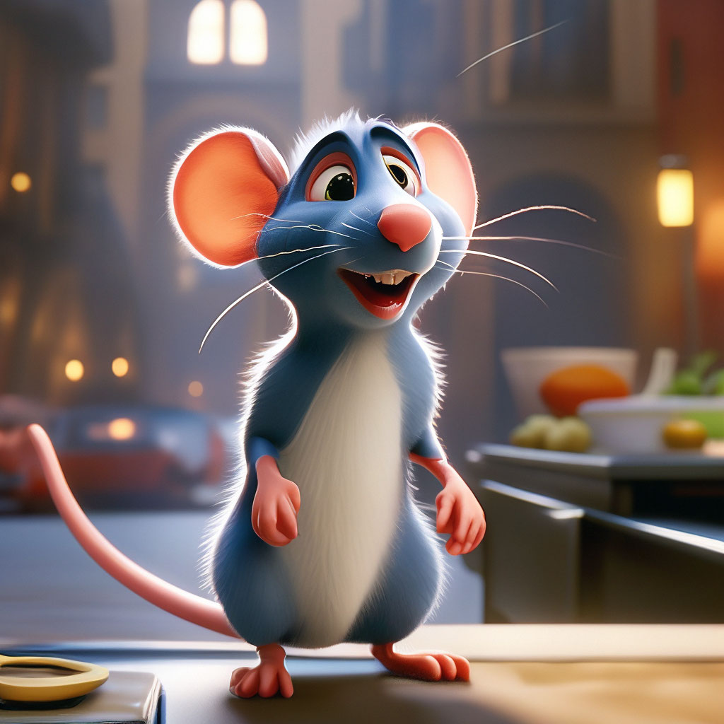 "Remy from the cartoon Ratatouille" — image created in Shedevrum