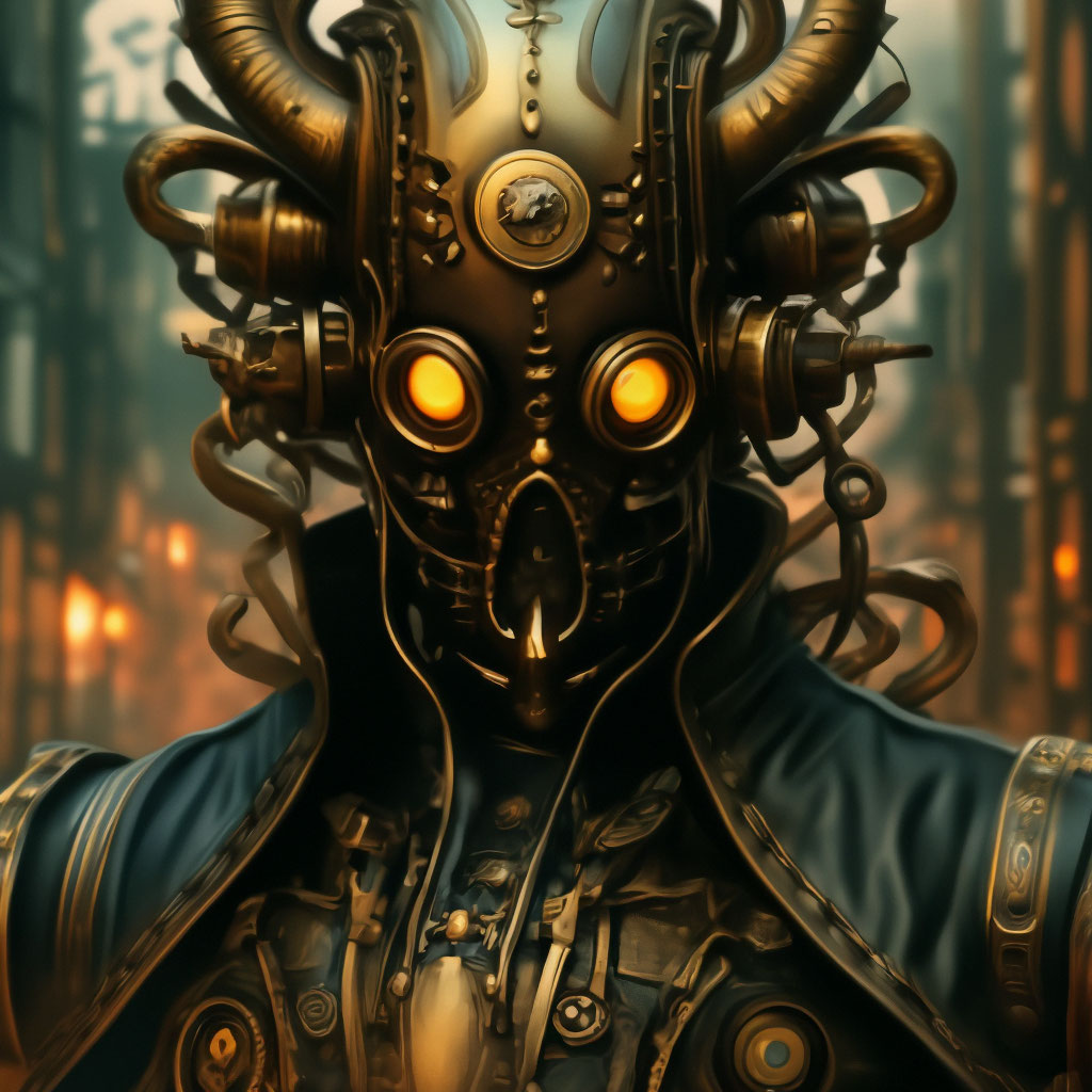 "The nine-eyed demon" — image created in Shedevrum