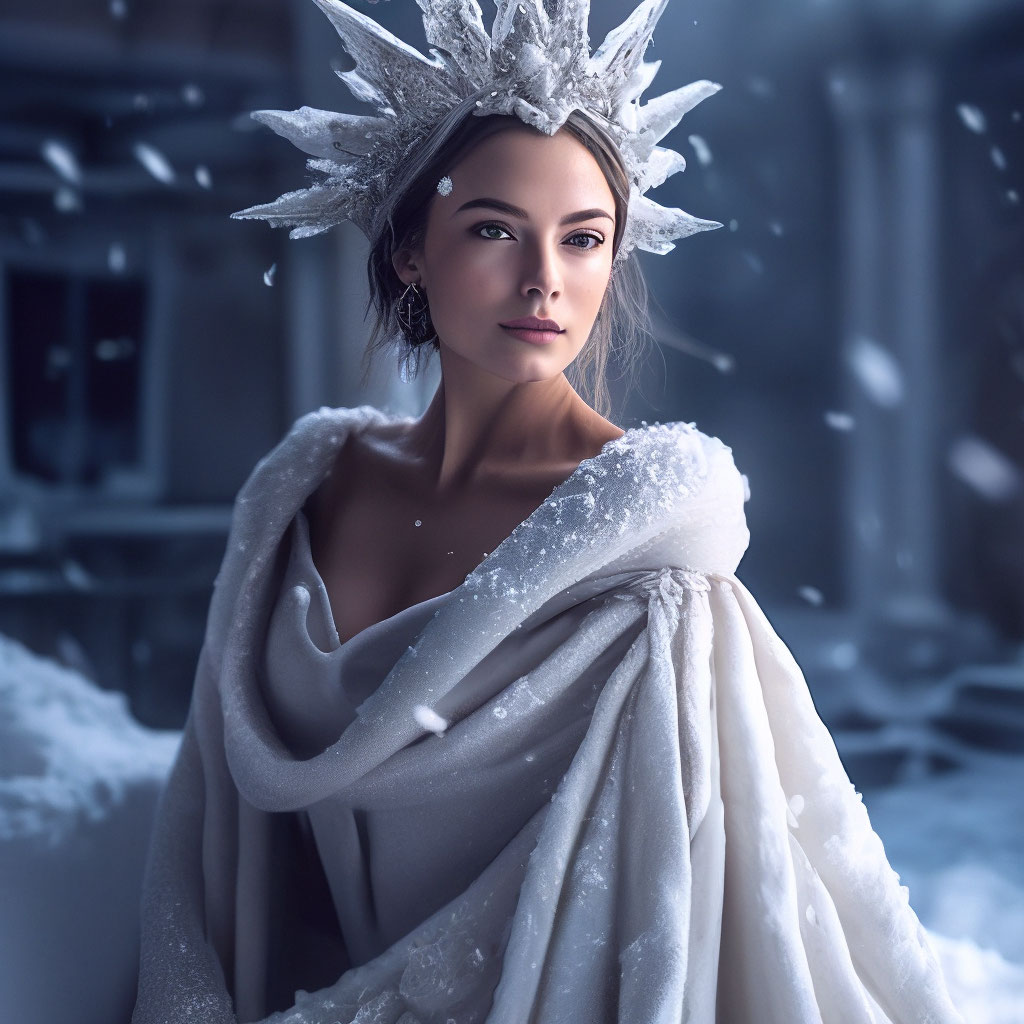 "The abandoned woman gradually turns into a snow queen, aesthetically ...