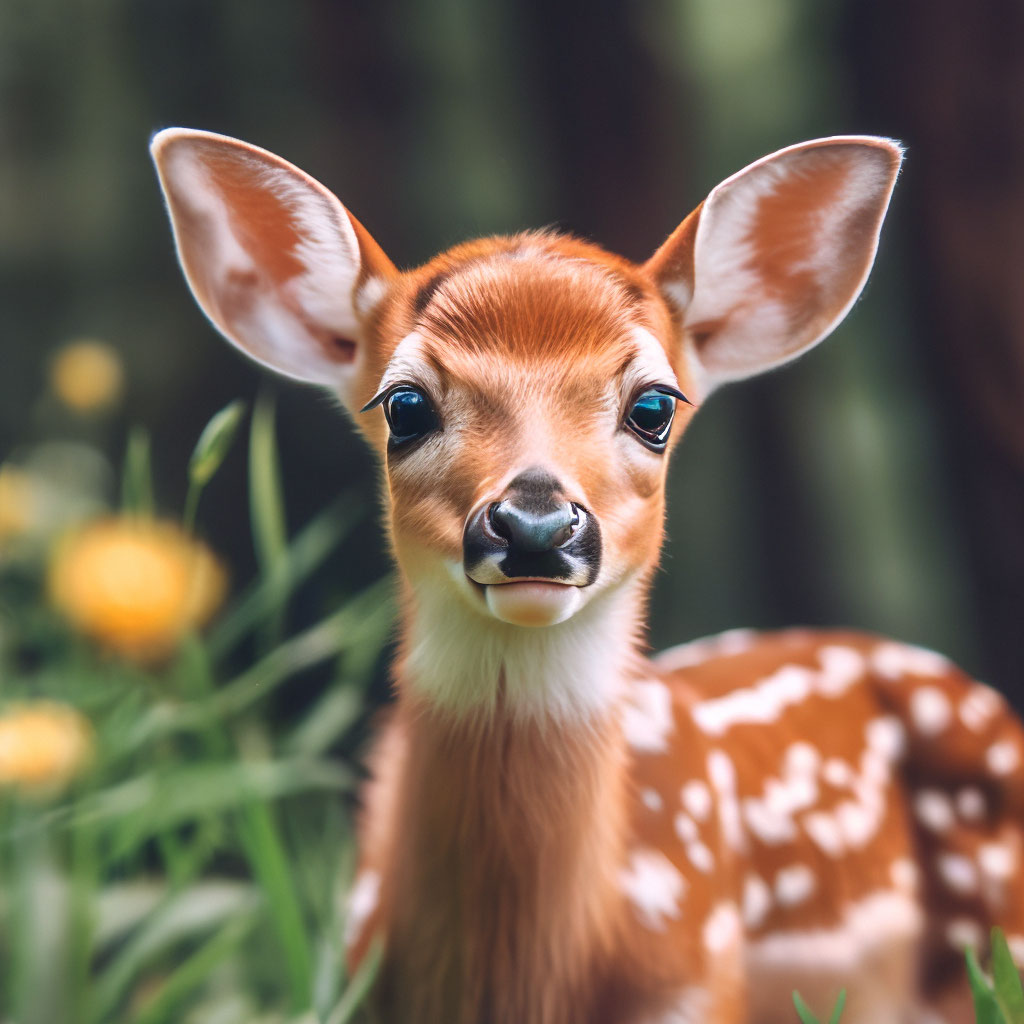 "Cute fawn, 4k, realistic, professional photo, aesthetic" — image ...