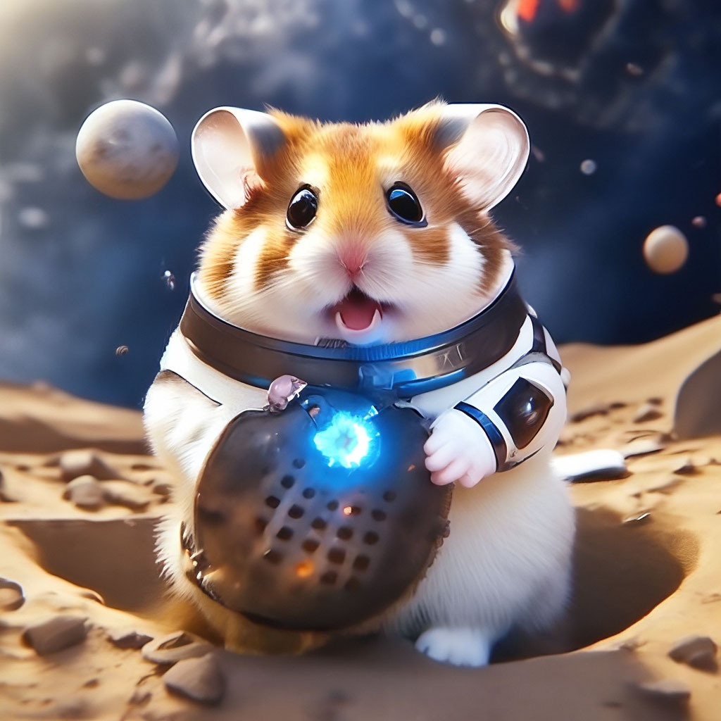 "Hamster death star" — image created in Shedevrum