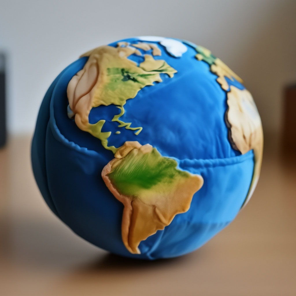 "Plush earth" — image created in Shedevrum